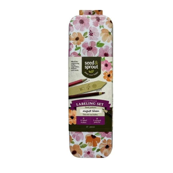 Accents | New Seed Sprout Labeling Set August Bloom Labeling Set | Poshmark